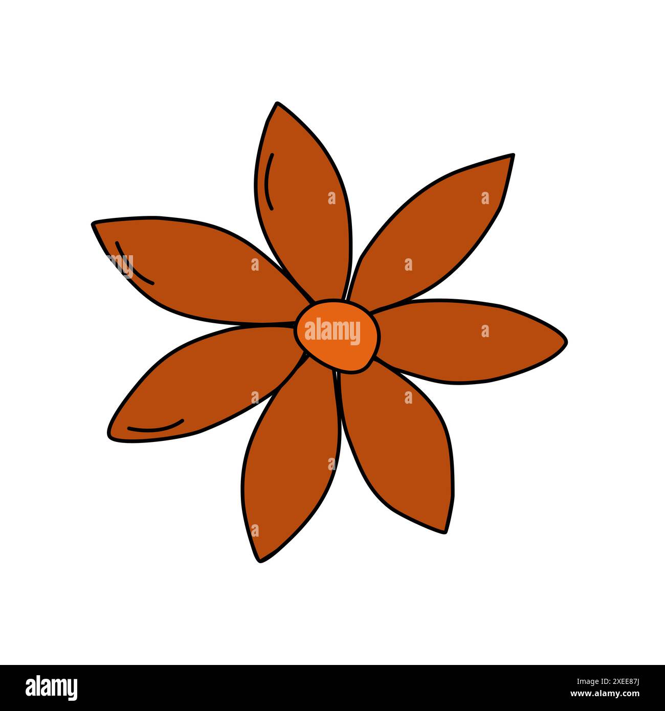 Star anise, cooking or baking ingredient design element, vector ...