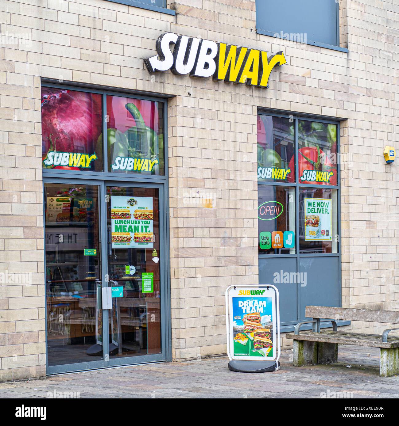 Subway sandwich shop front in a high street Stock Photo - Alamy