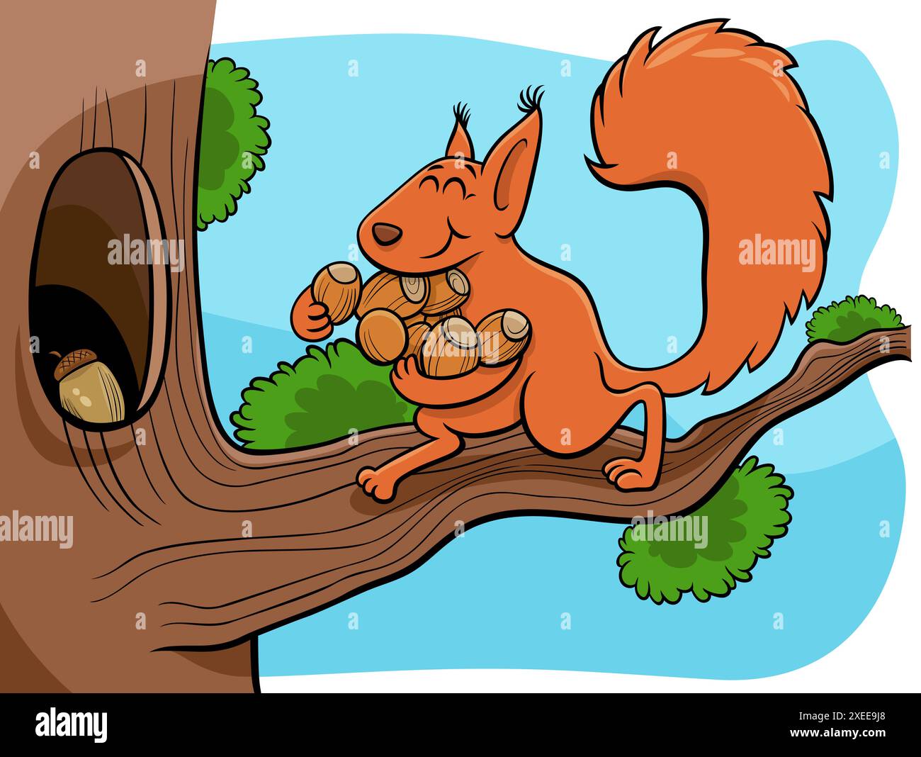 Cartoon squirrel hi-res stock photography and images - Alamy