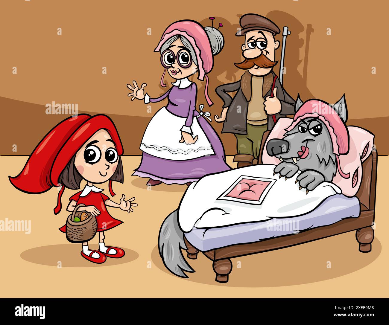 Cartoon little red riding hood hi-res stock photography and images - Alamy
