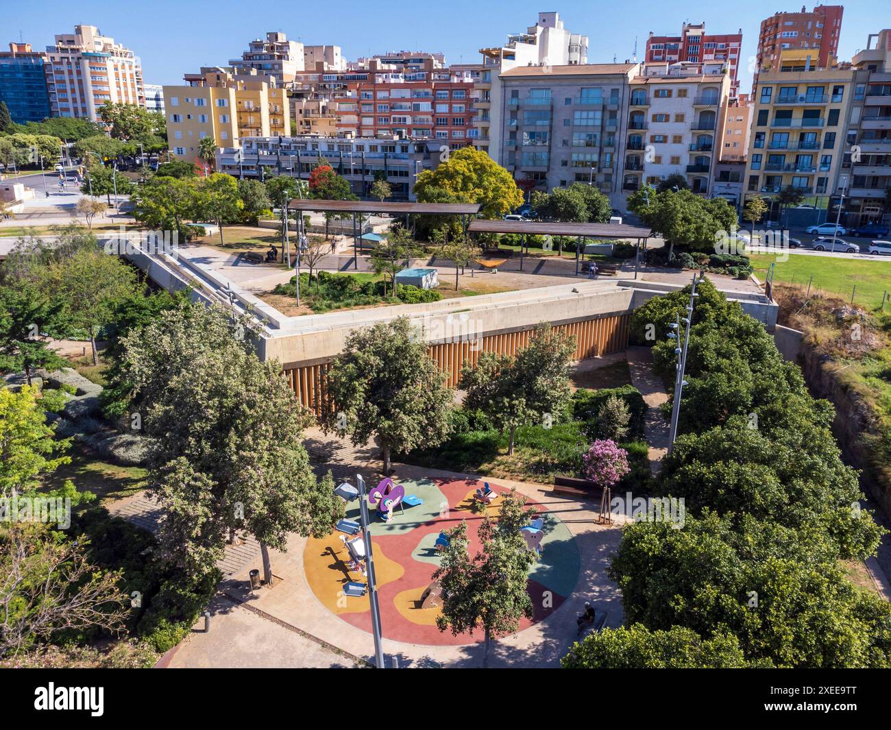 Pocoyo public park, Palma, Mallorca, Balearic Islands, Spain Stock ...
