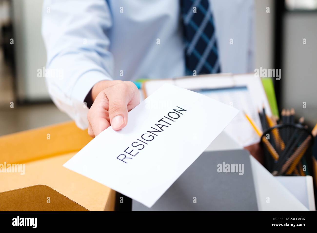 Resignation letter hi-res stock photography and images - Alamy