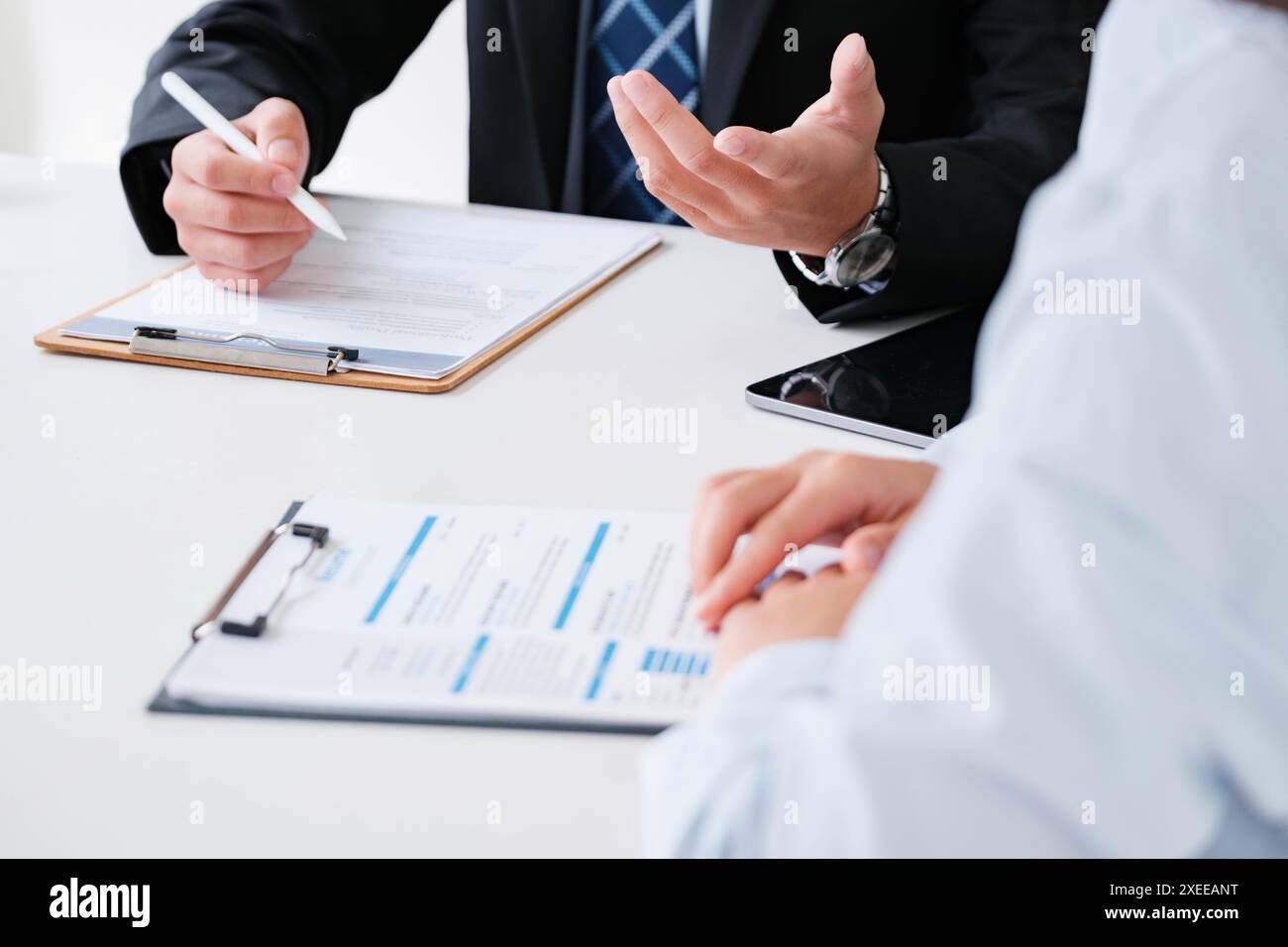 Job Interview Process with Potential Candidate Stock Photo - Alamy