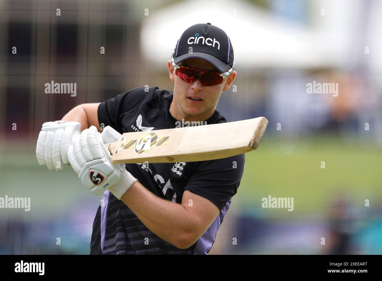 England's Sam Curran warming up before the 2024 ICC Men's T20 World Cup ...