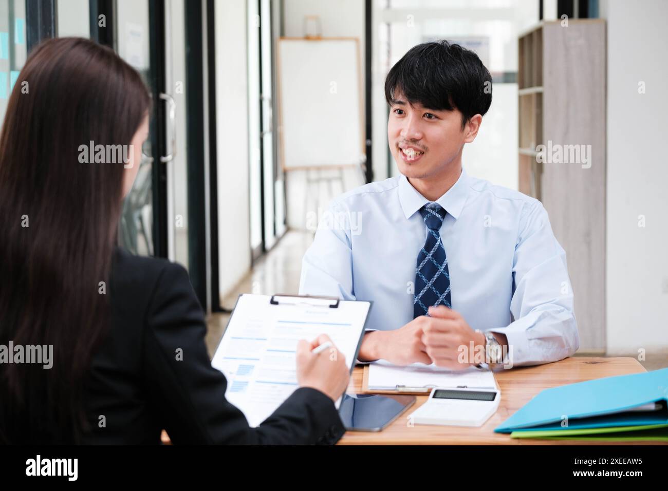 Job Interview Process with Potential Candidate Stock Photo - Alamy