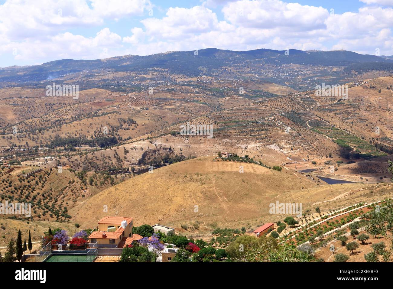 Jerash, Jordan - the area near the Zarqa river and the King Talal Dam ...
