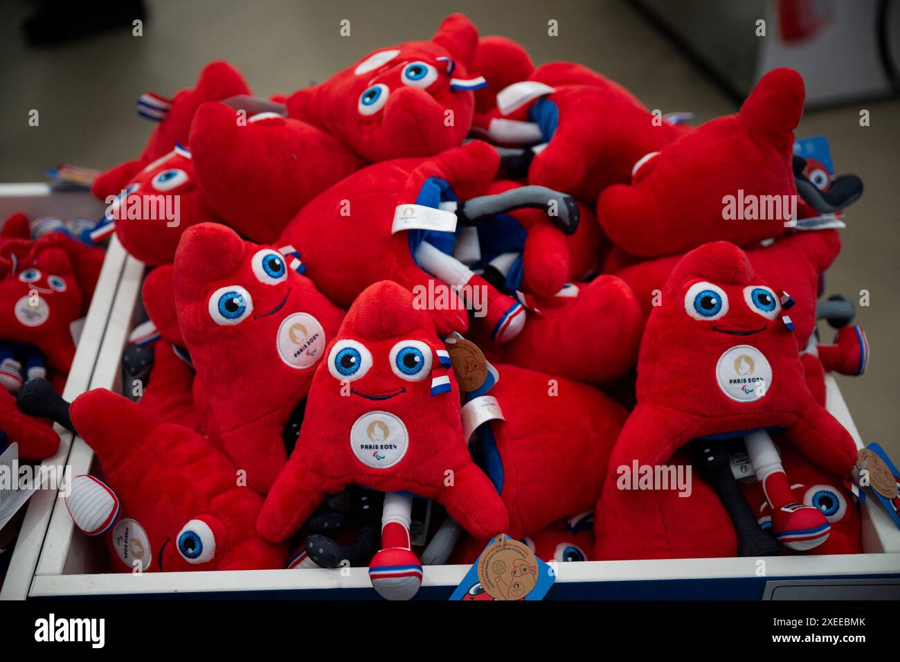 Paris, France. 27th June, 2024. This photograph shows Olympic Phryges ...