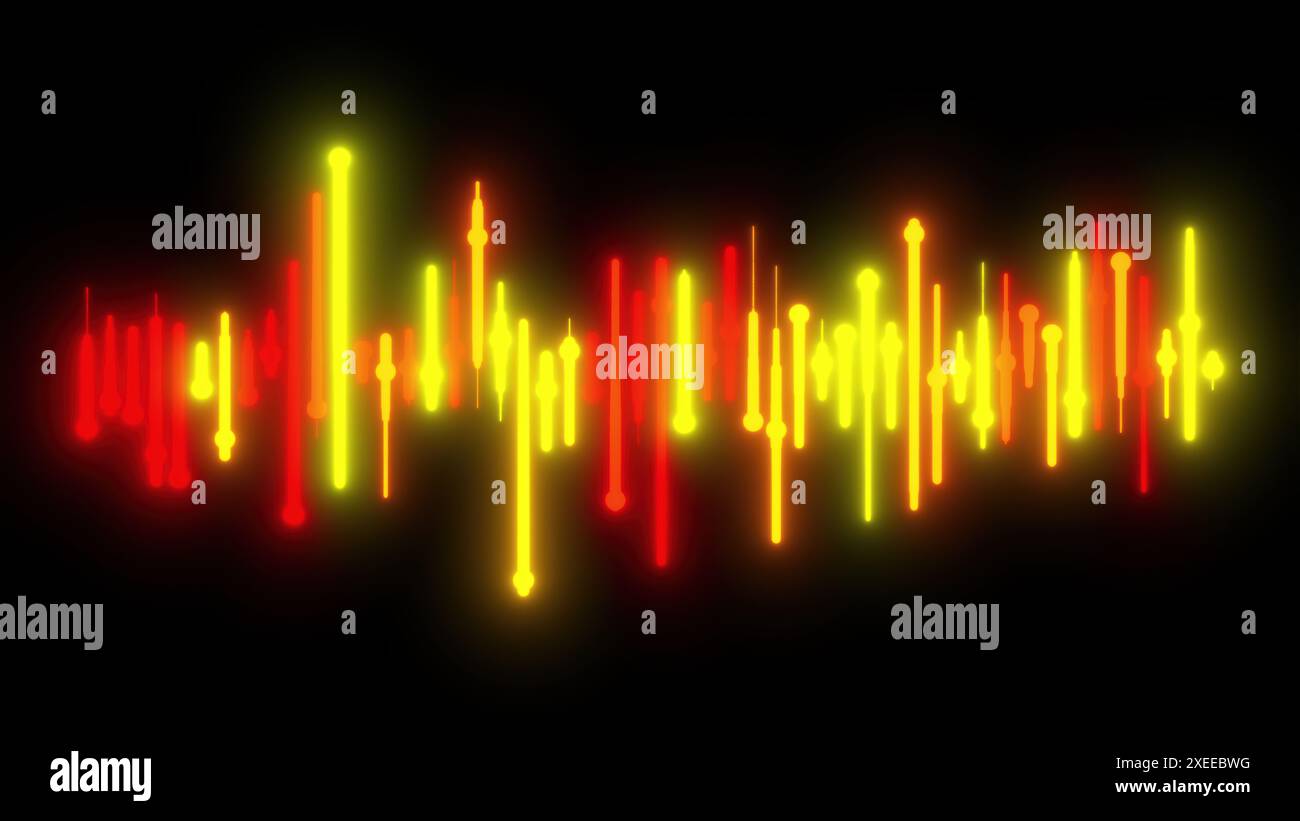 Abstract neon equalizer Stock Photo - Alamy