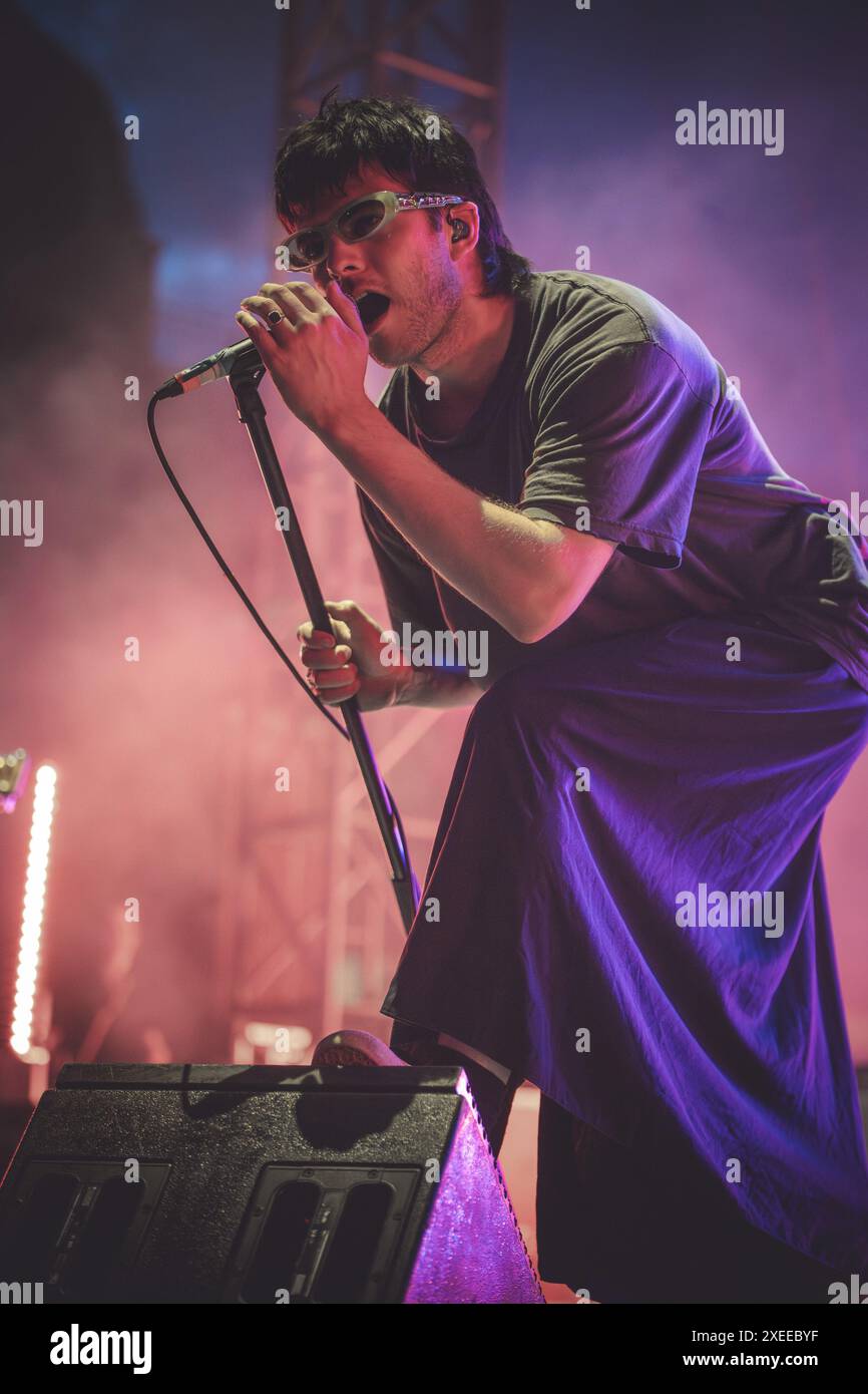 Grian Chatten of the group Fontaines D.C. during the Romance European ...