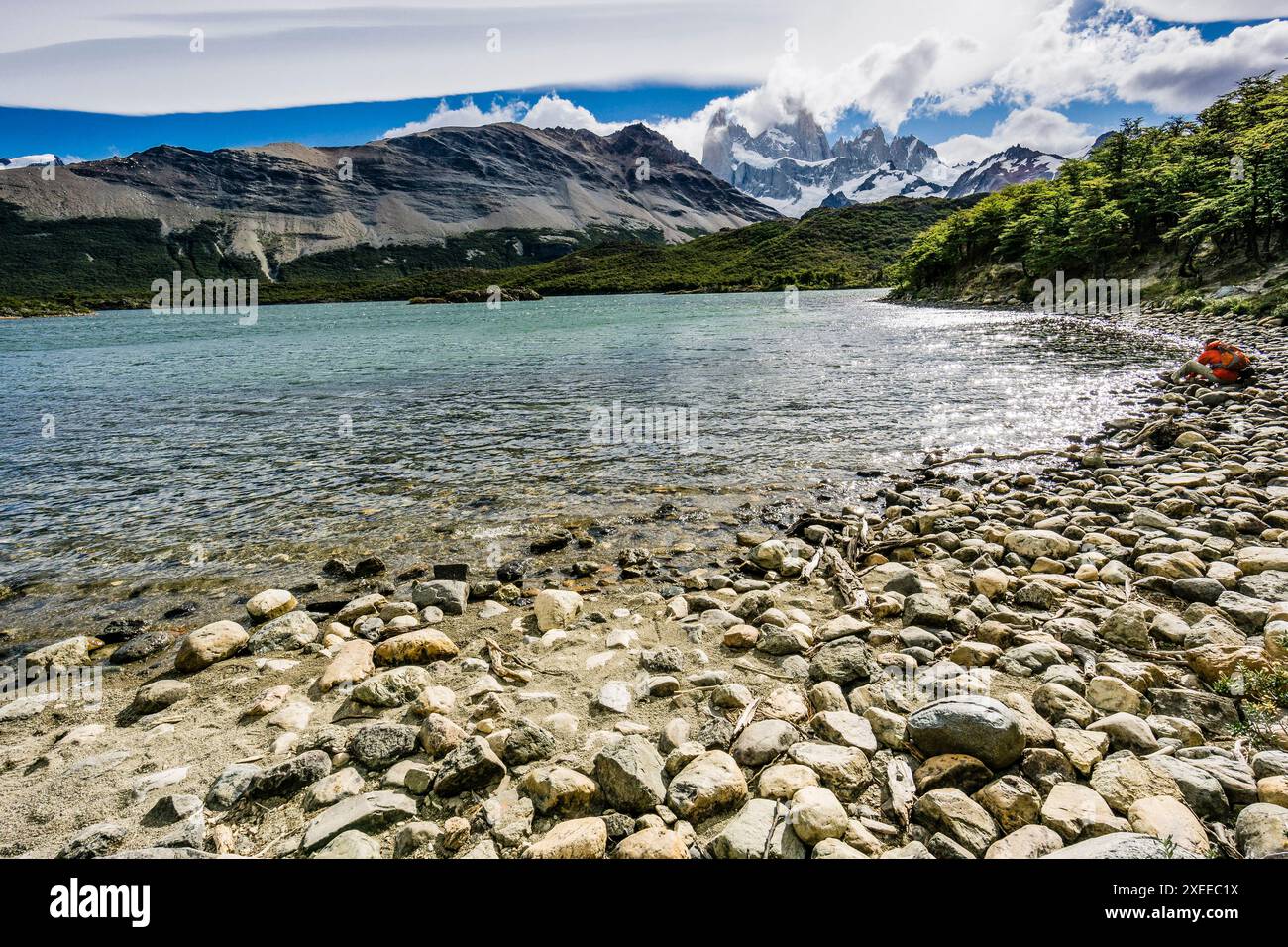 Laguna Capri , El Chalten, Los Glaciares National Park, republica ...