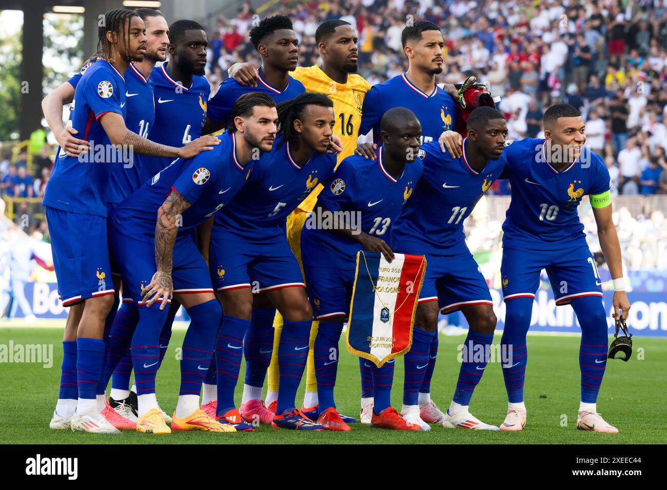 Dortmund, Germany. 25 June 2024. Players of France pose for a team ...