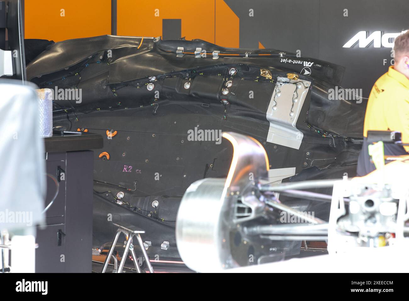 McLaren F1 Team MCL38, mechanical detail floor during the Formula 1 ...