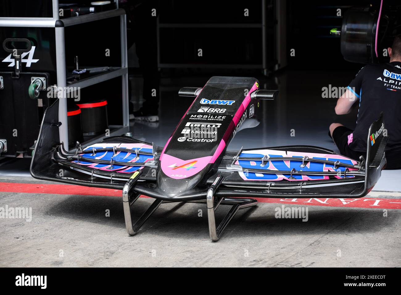 Alpine F1 Team A524, mechanical detail front wing during the Formula 1 ...
