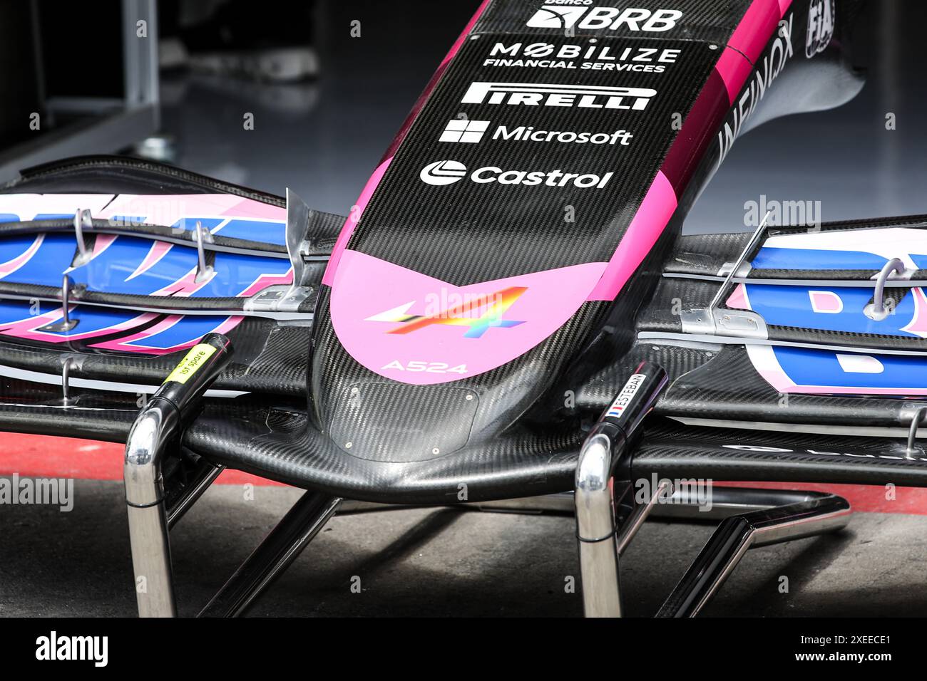 Alpine F1 Team A524, mechanical detail front wing during the Formula 1 ...