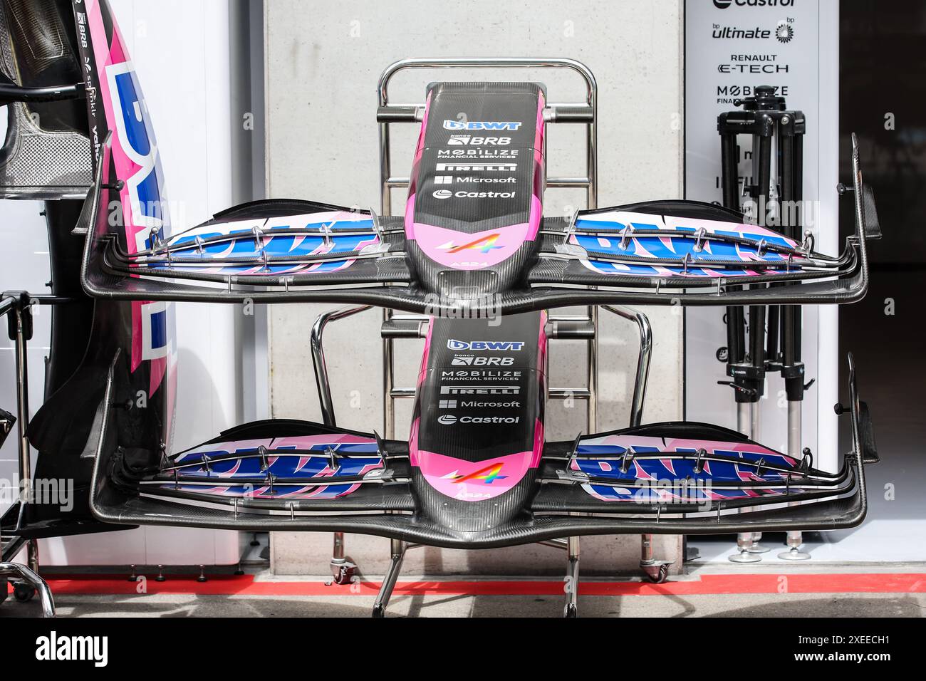 Alpine F1 Team A524, mechanical detail front wing during the Formula 1 ...