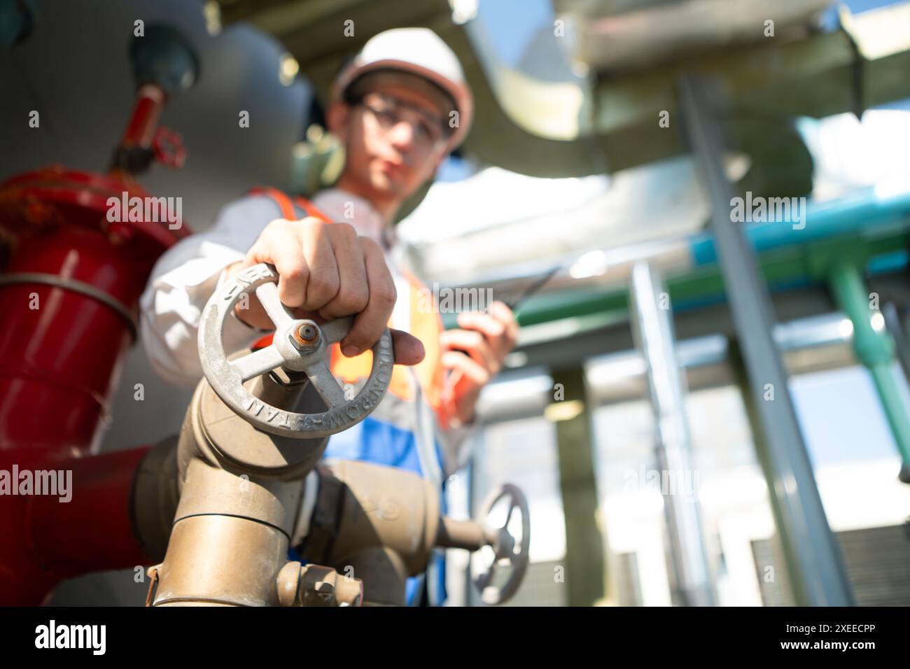 Engineers inspect the completed water systems to continue verifying ...