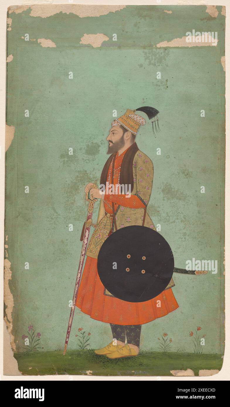 Portrait of Prince Murad Baksh (1624–1661), c. 1655. Mughal India ...
