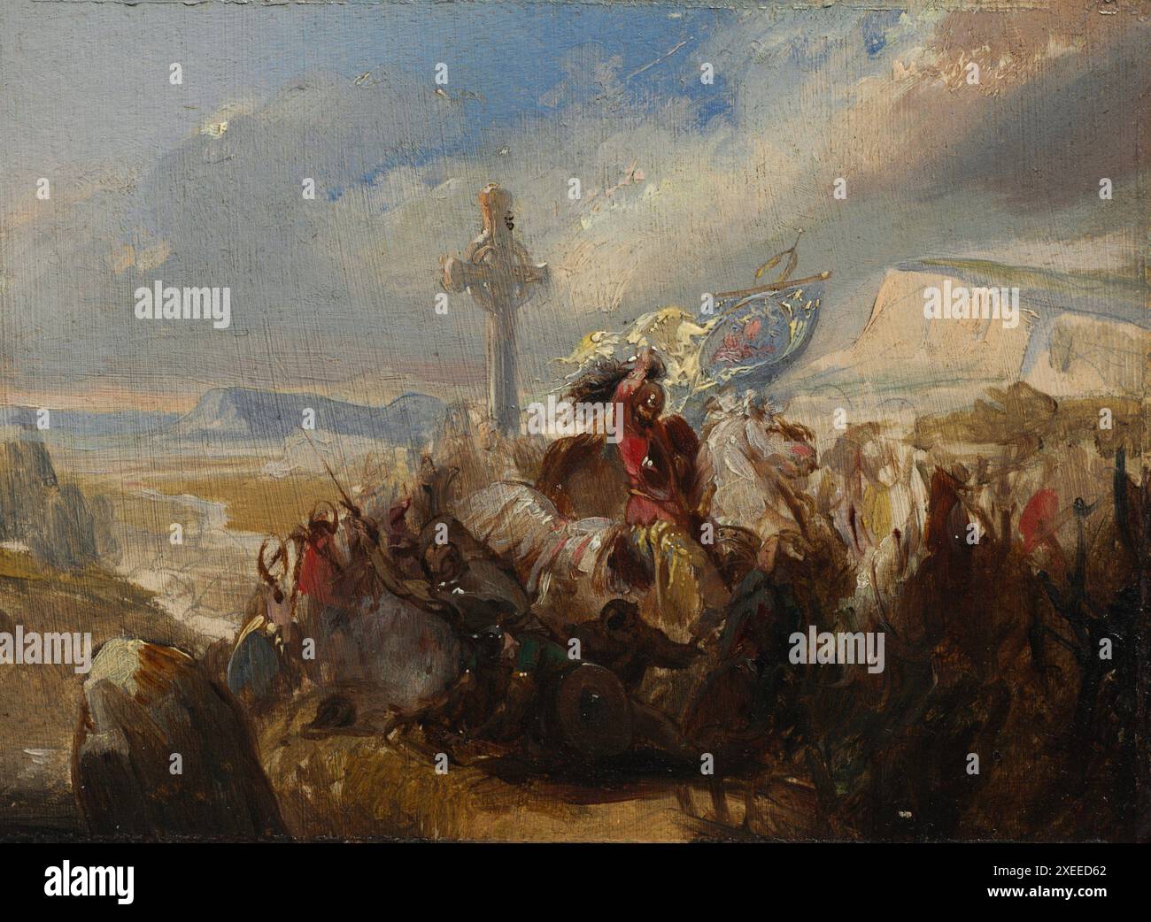 Battle of Poitiers, 25 October 732, 1830s. Circle of Baron Charles de ...