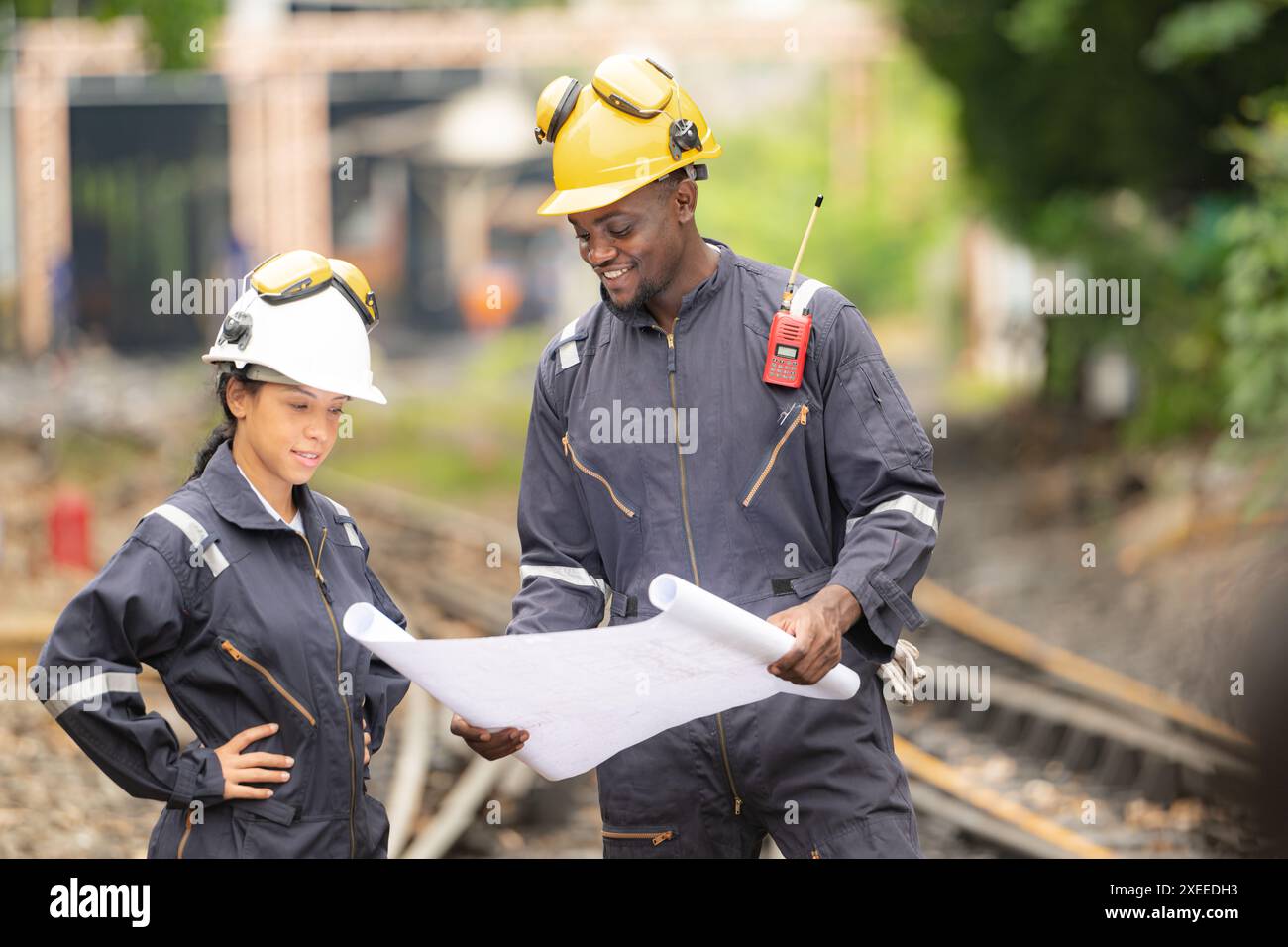 Person working on the railroad tracks hi-res stock photography and ...