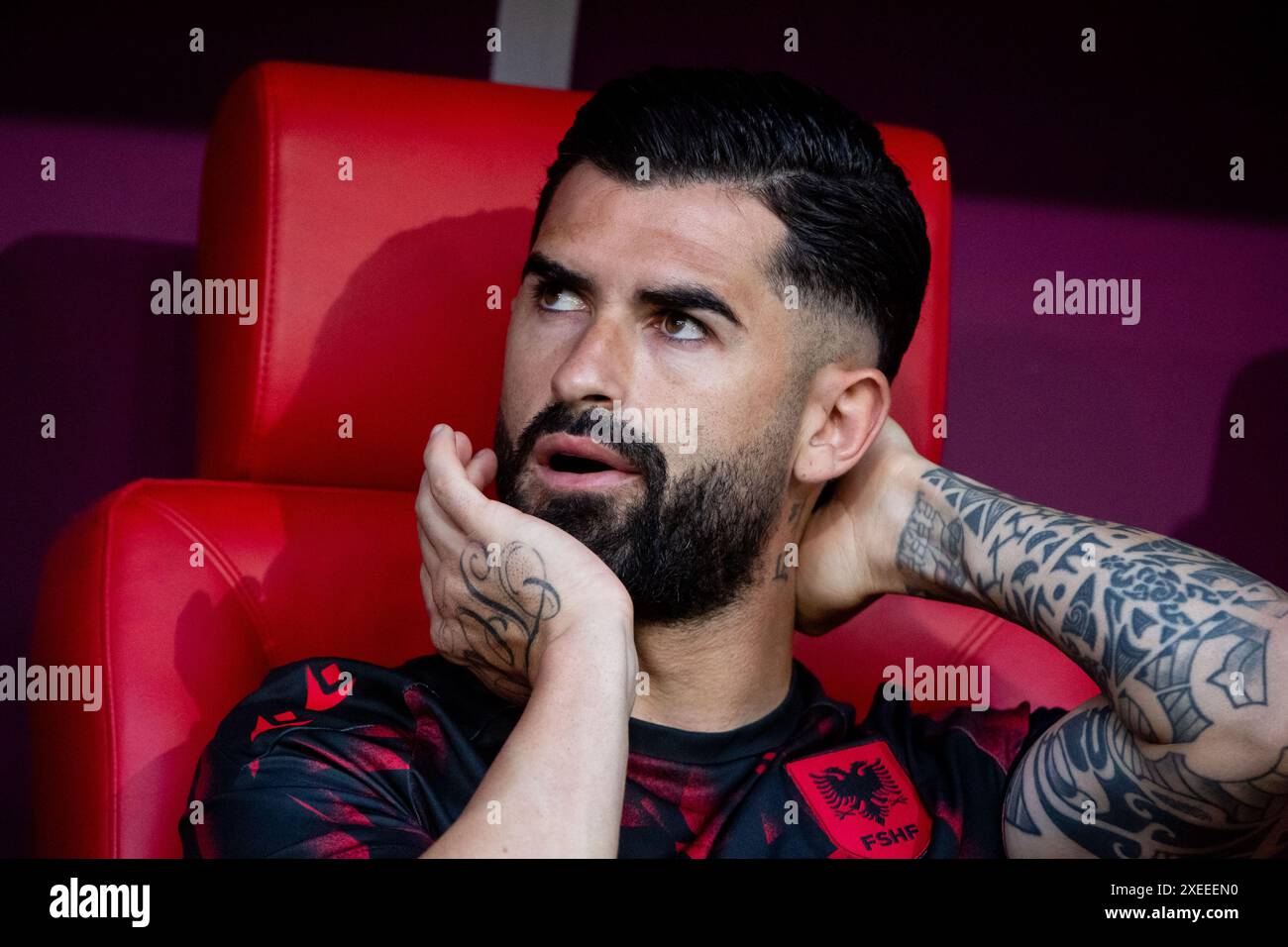 Elseid Hysaj (Albanien, #04), GER, Albania (ALB) vs Spain (ESP ...