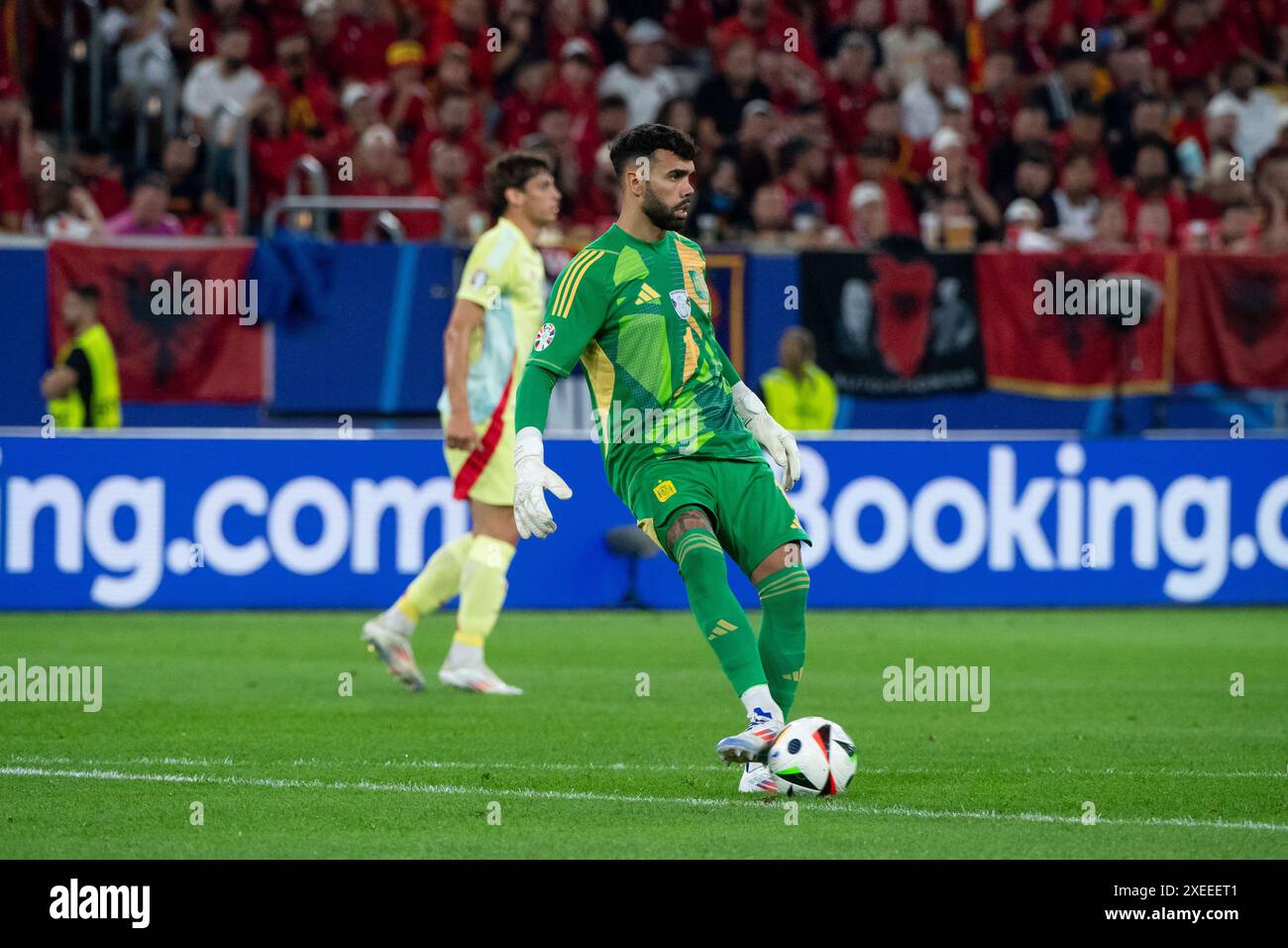 David Raya (Spanien, #01) am Ball, GER, Albania (ALB) vs Spain (ESP ...