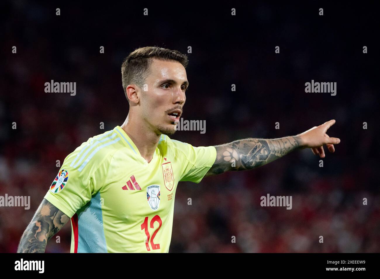 Alejandro Grimaldo (Spanien, #12) gibt Anweisungen, GER, Albania (ALB ...