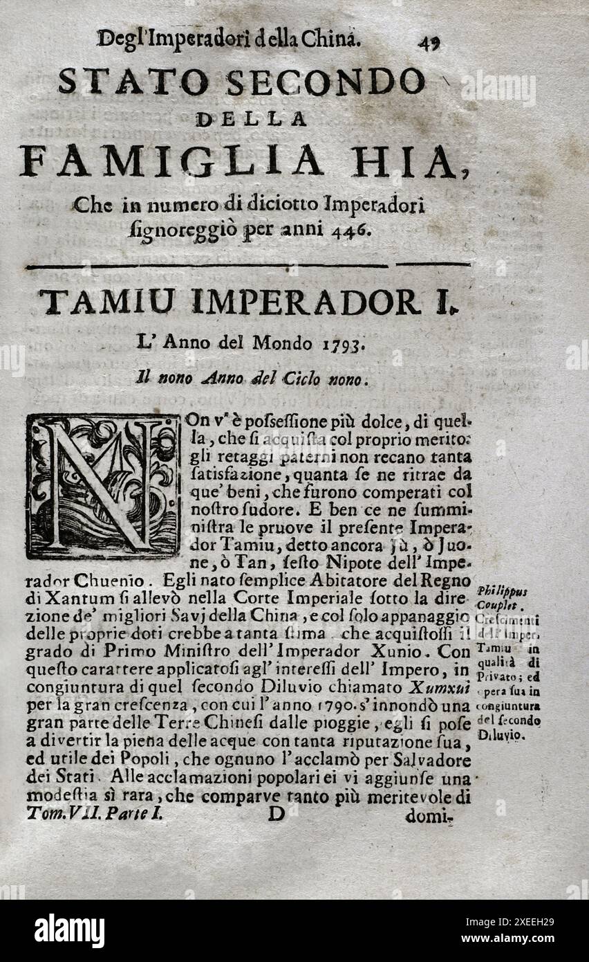 "Mappamondo Istorico". Volume VII. Part I. Life of the emperors of ...