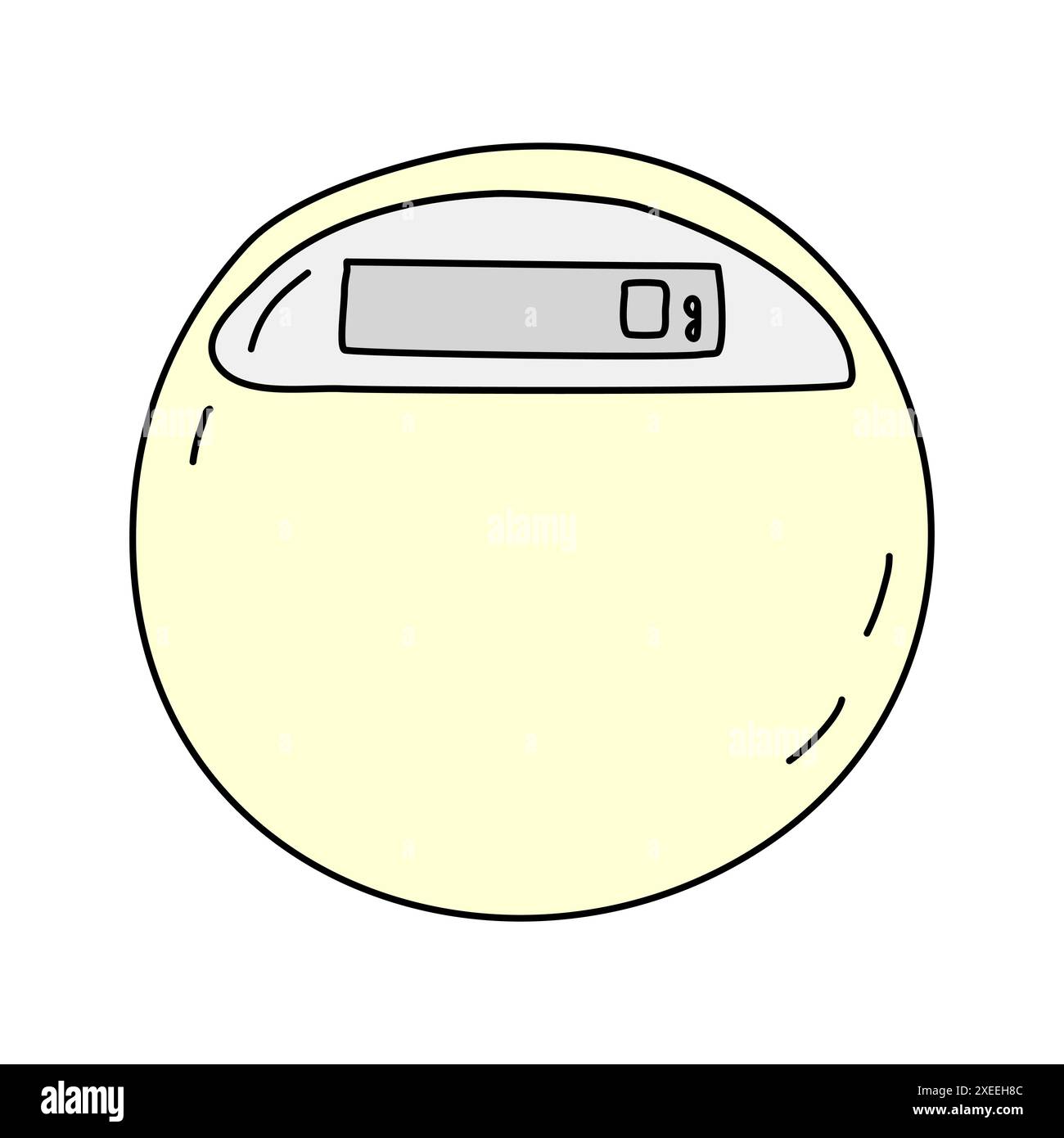 Kitchen electronic scale, cooking or baking kitchen design element ...