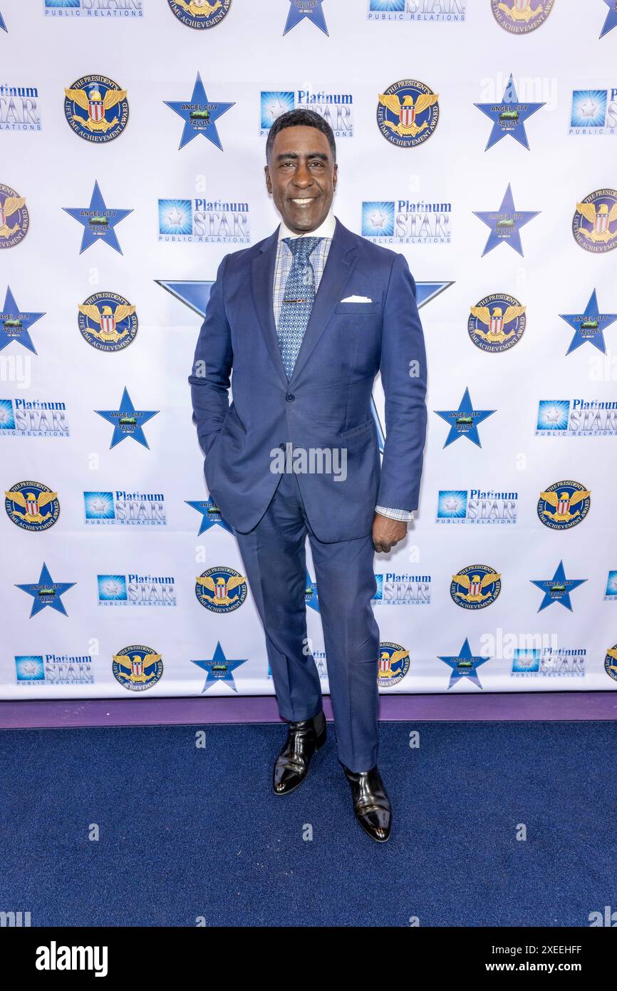 Actor Idrees Degas attends 2024 Angel City Salute Awards Proclamation ...