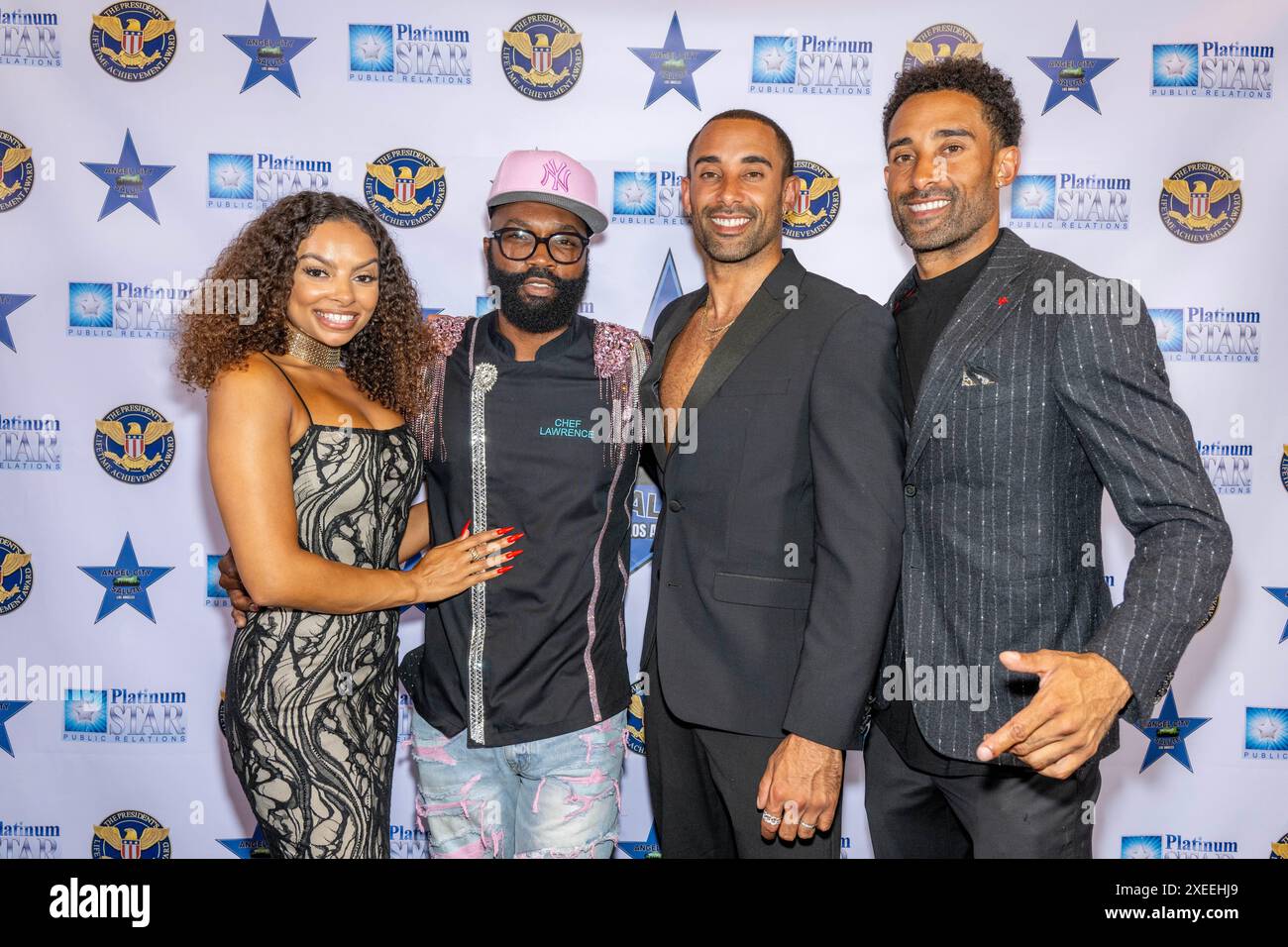 Restaurateur Chef Lawrence Page, Models Stefen and Dominic D'Angelica ...