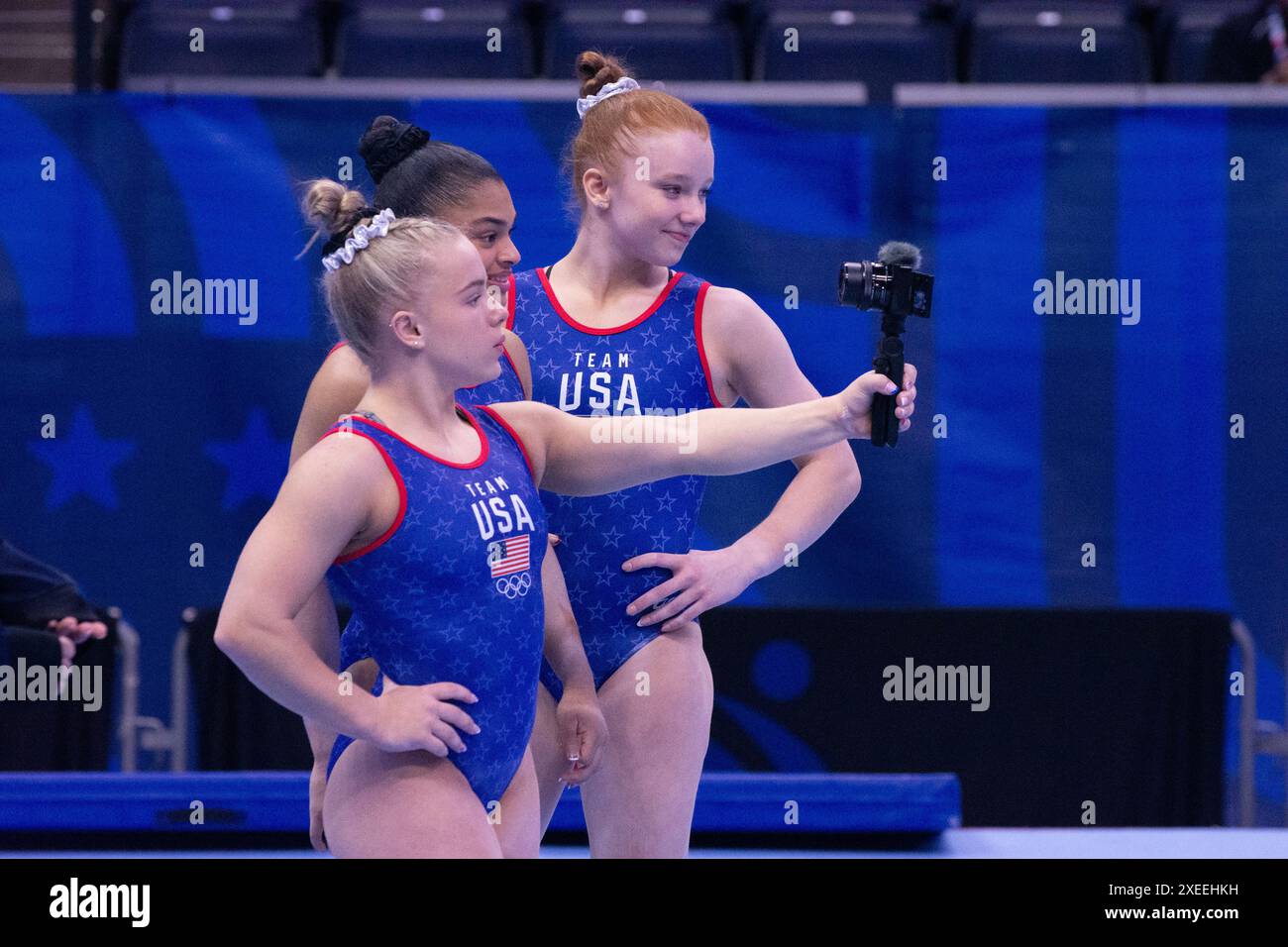 Minneapolis, Minnesota, USA. 26th June, 2024. JOSCELYN ROBERSON takes a ...