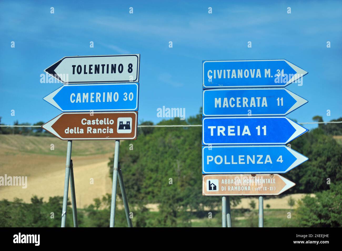 Directional sign pointing towards hi-res stock photography and images ...