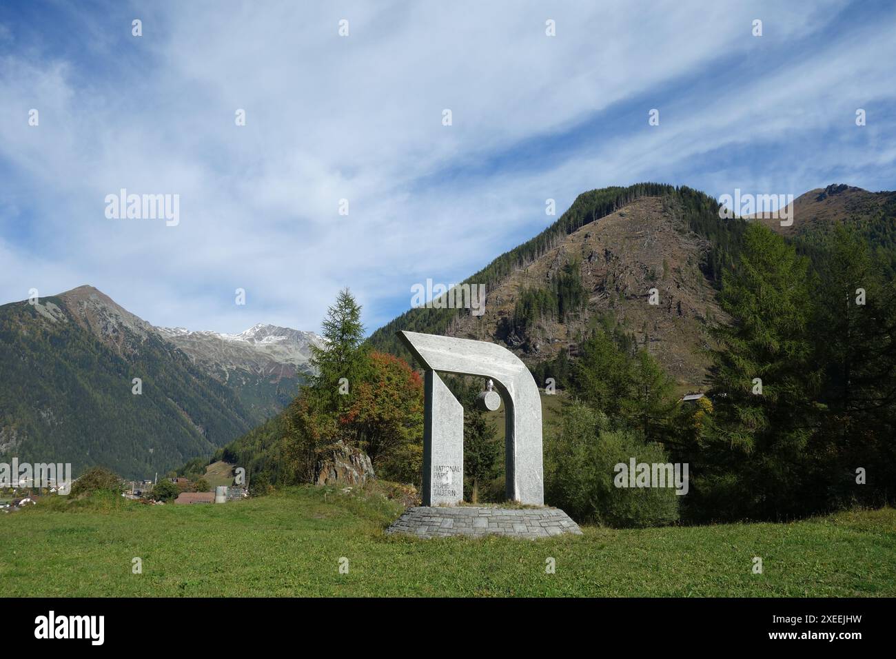 Nationalpark hohe tauern sign hi-res stock photography and images - Alamy