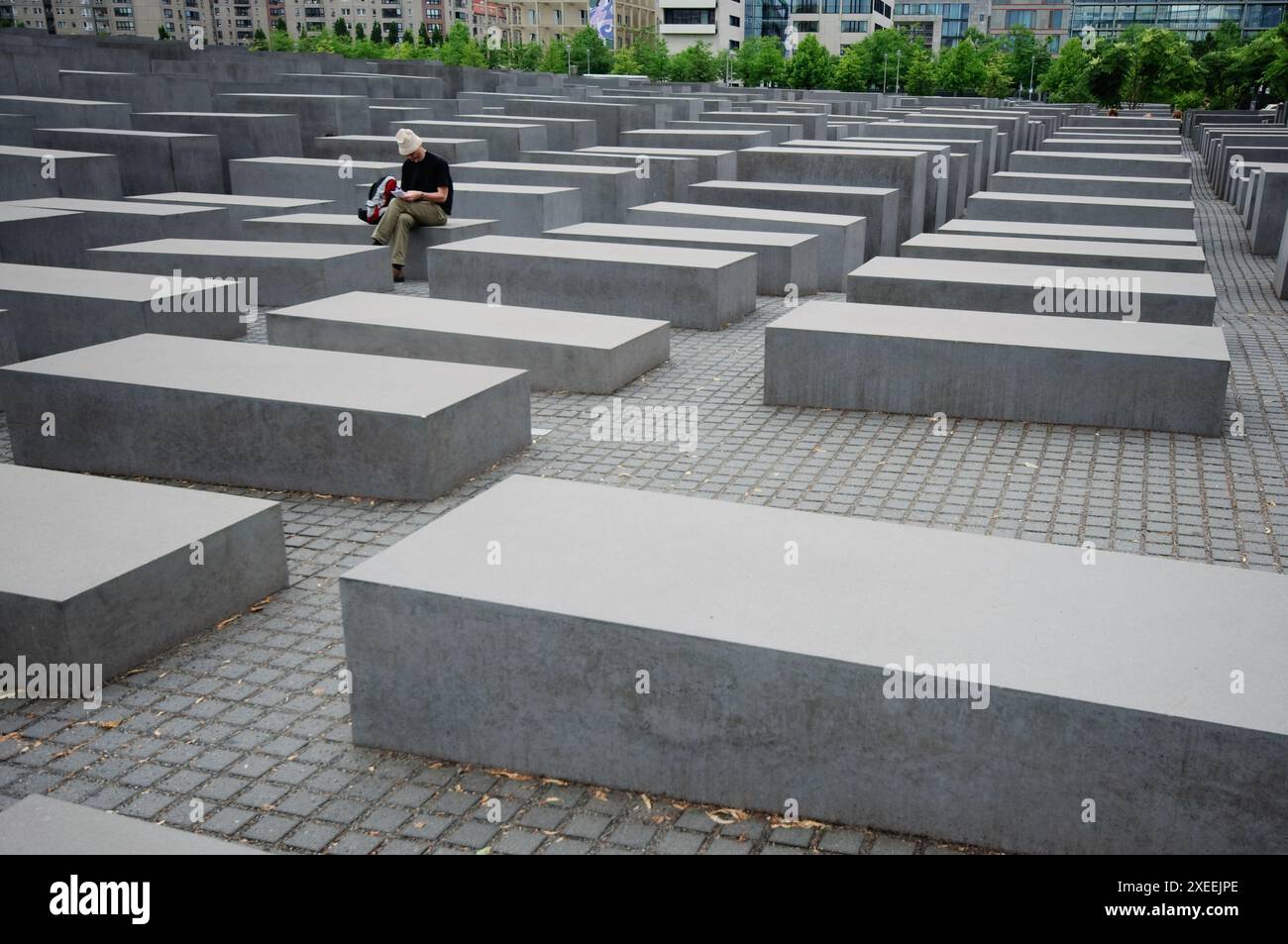Germany, Berlin, Memorial to the Murdered Jews of Europe, Concrete ...