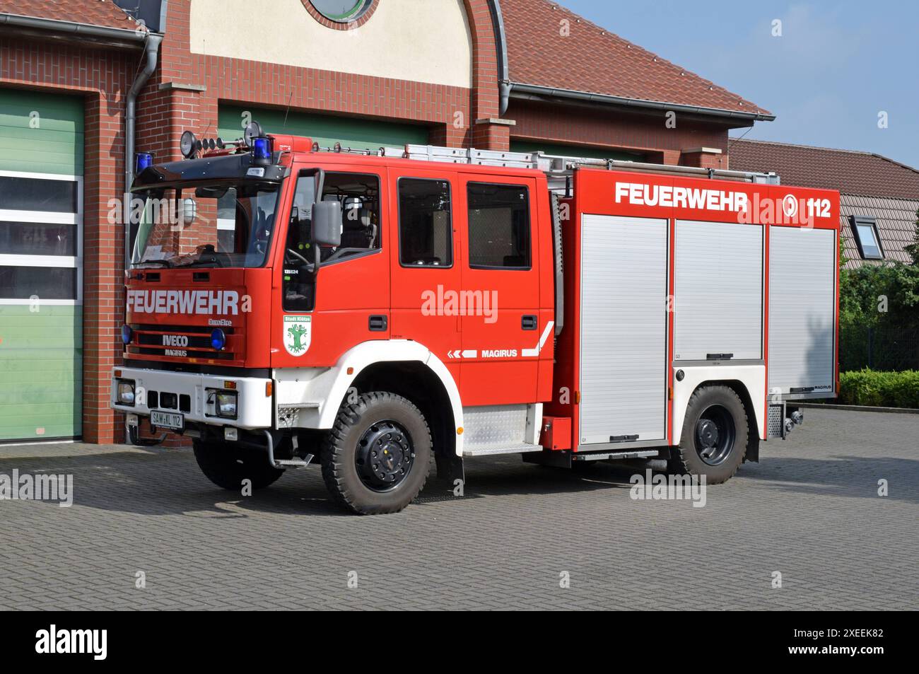 03.07.2021 Feuerwehrfahrzeug Deutschland/ Sachsen Anhalt/ Altmark ...