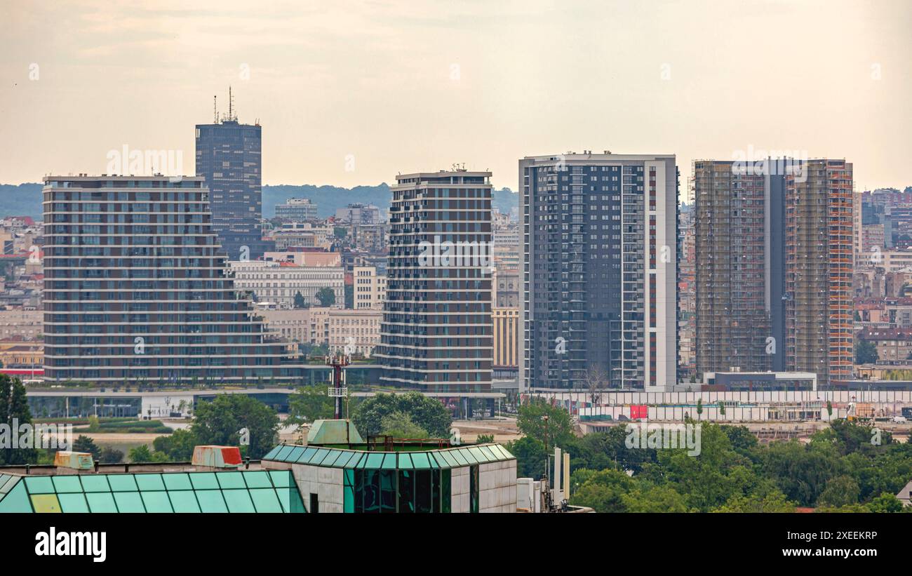Aerial view belgrade serbia waterfront hi-res stock photography and ...