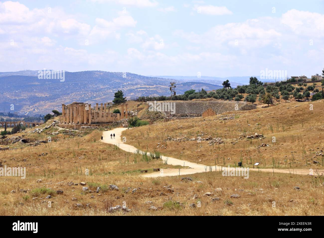 Jerash in Jordan - May 07 2024: Roman ruins in the Jordanian city of ...