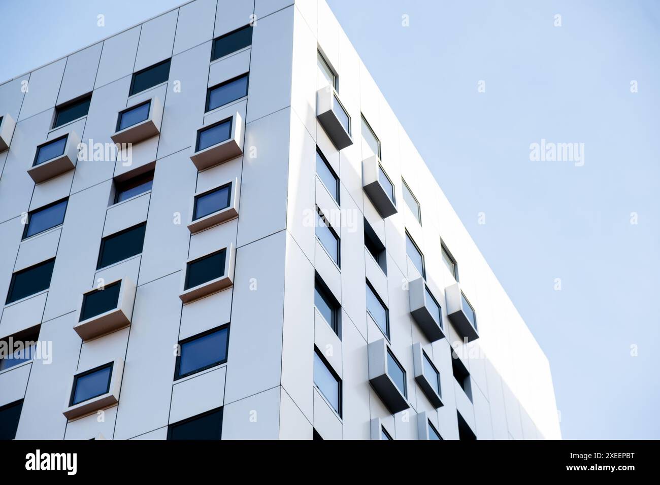 Roofing Construction modern House square windows. Abstract Structure ...