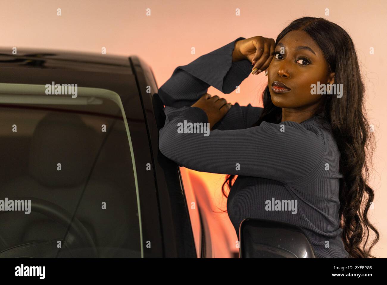 Sunset Drive Readiness Stock Photo - Alamy