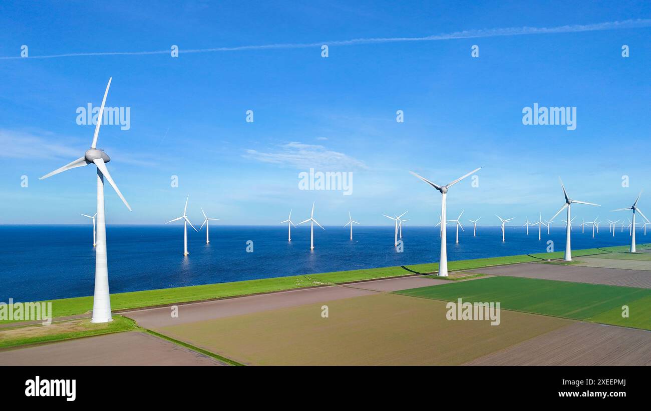 Offshore windmill park blue hi-res stock photography and images - Alamy
