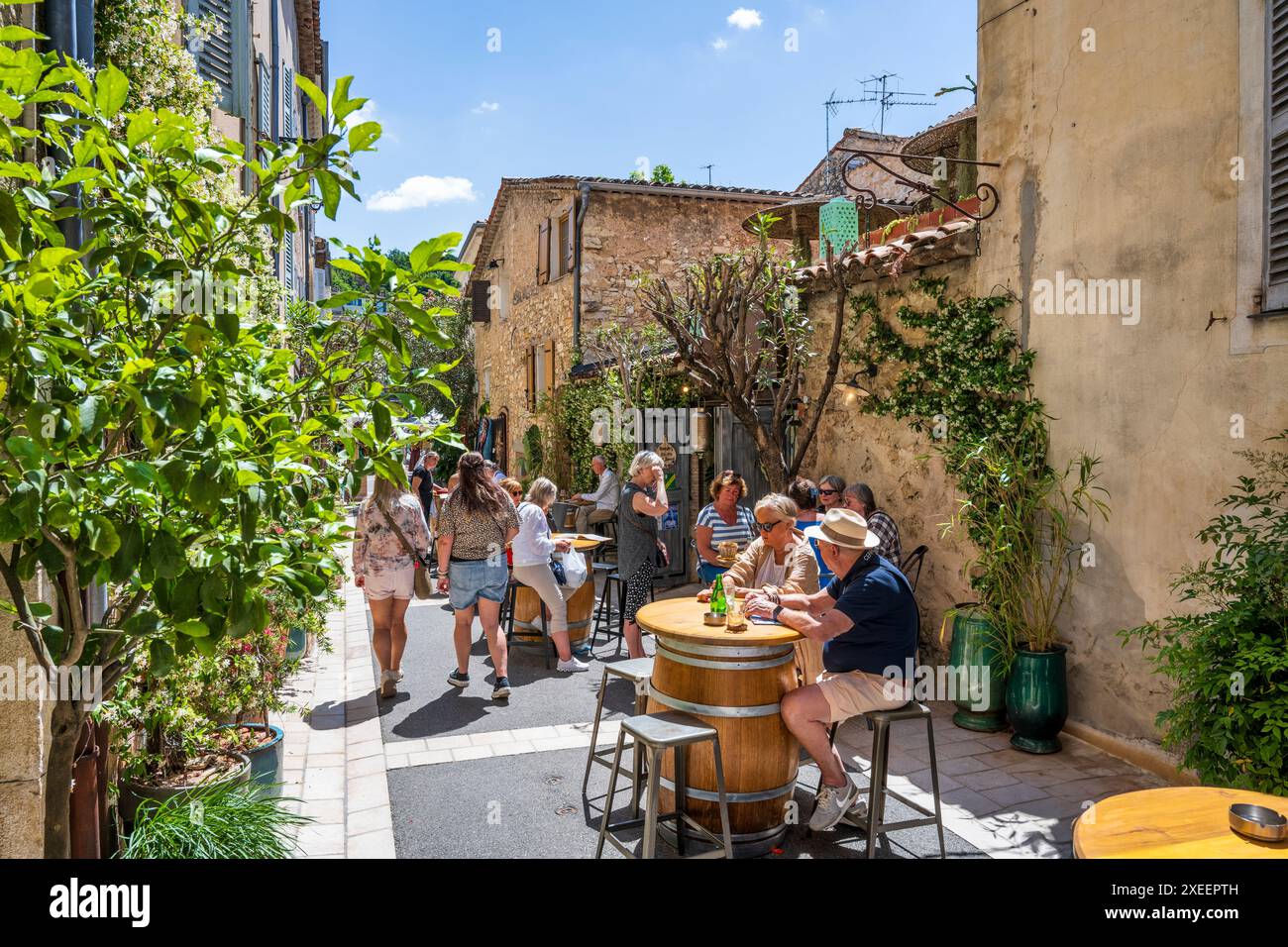 Le Patio tapas bar on Rue Alexis Julien in medieval village of Valbonne ...
