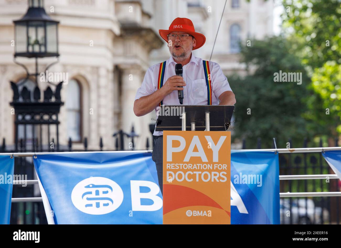 London, UK 27 June 2024 Dr Philip Banfield-Council Chair at the BMA ...