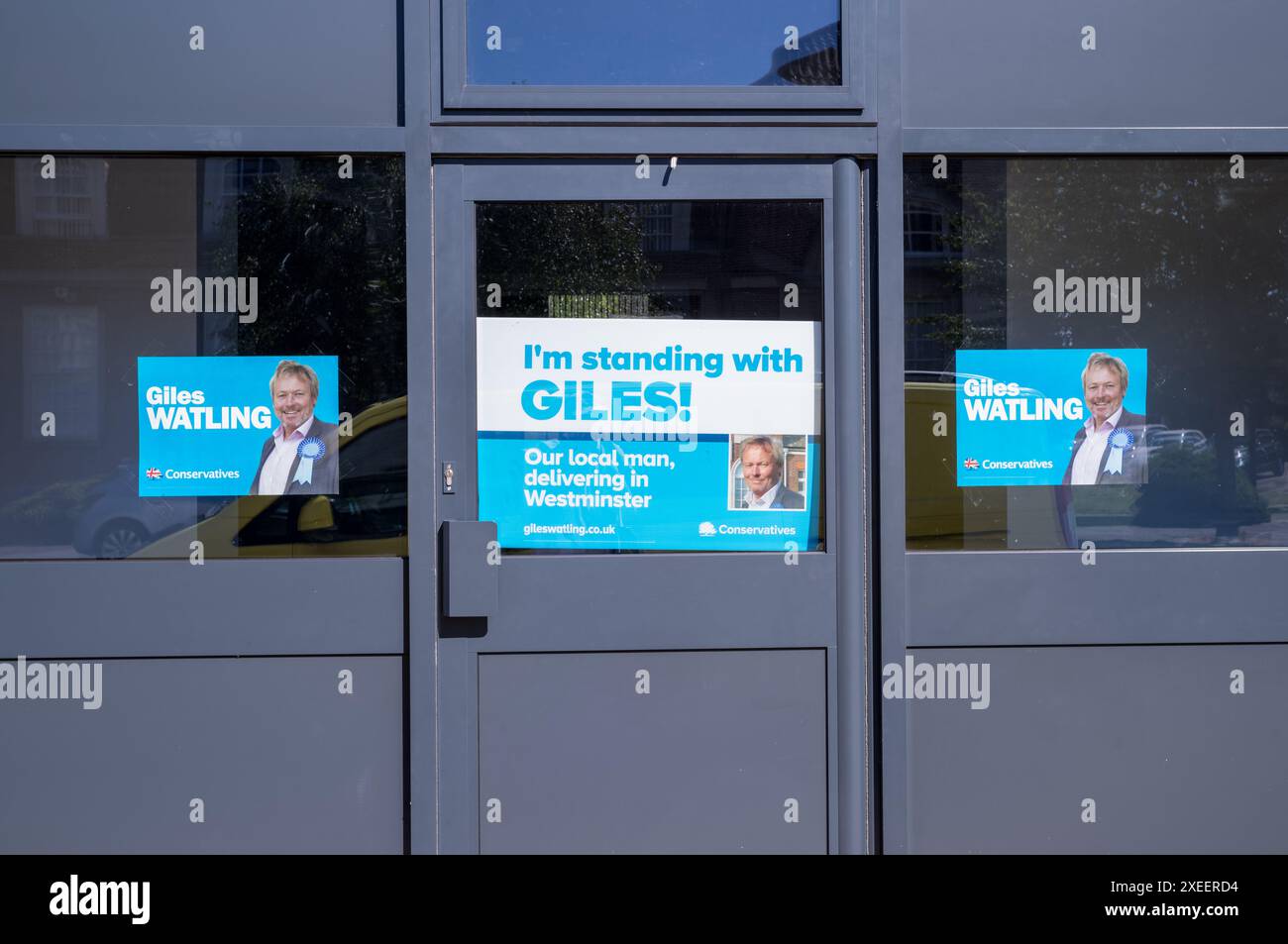 Conservative posters the 2024 general election for Giles Watling MP for ...