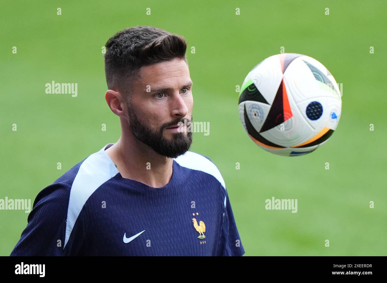 France's Olivier Giroud during a training session at Home Deluxe Arena ...