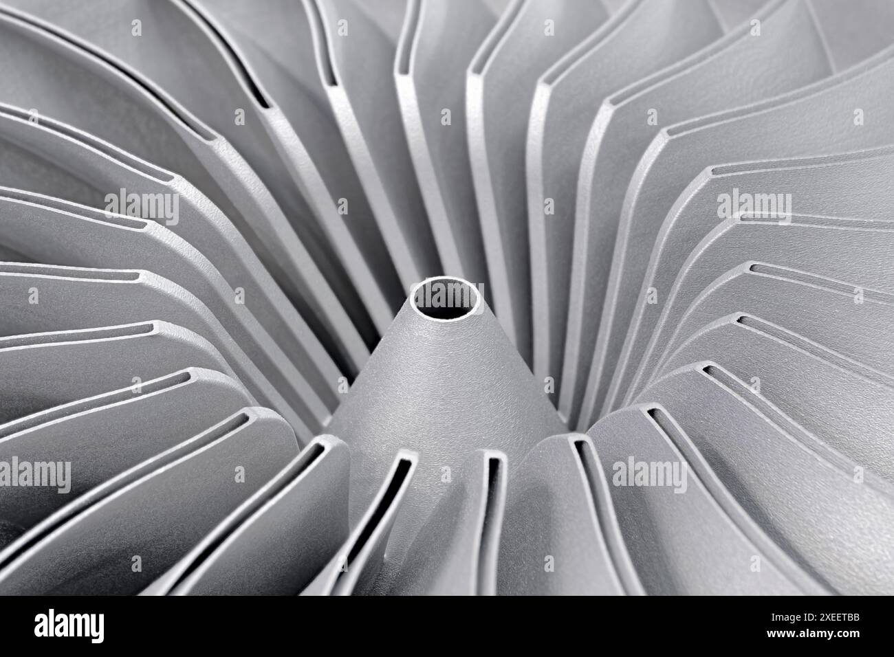 Generic round part of jet engine, turbine or nozzle or burner, abstract ...