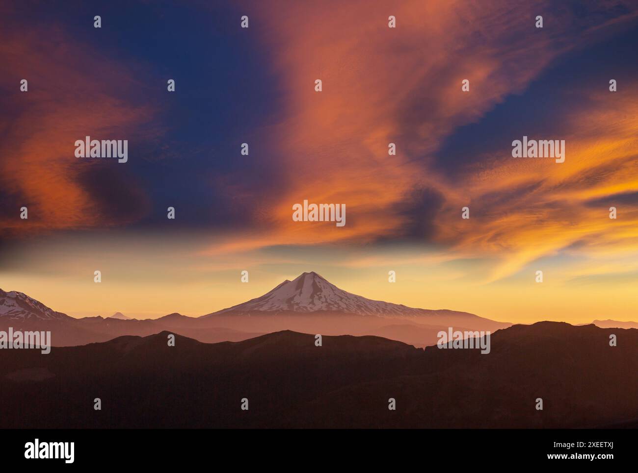 Volcano in Chile Stock Photo - Alamy