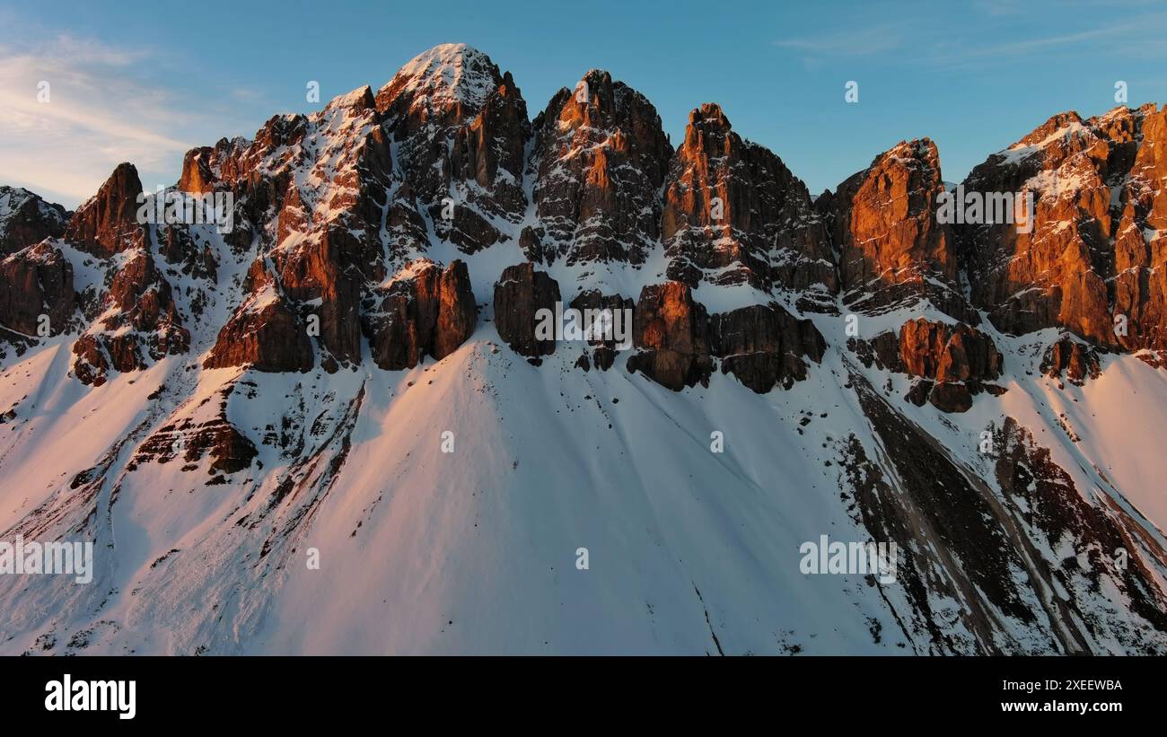 Beautiful sunrise over snow hi-res stock photography and images - Alamy