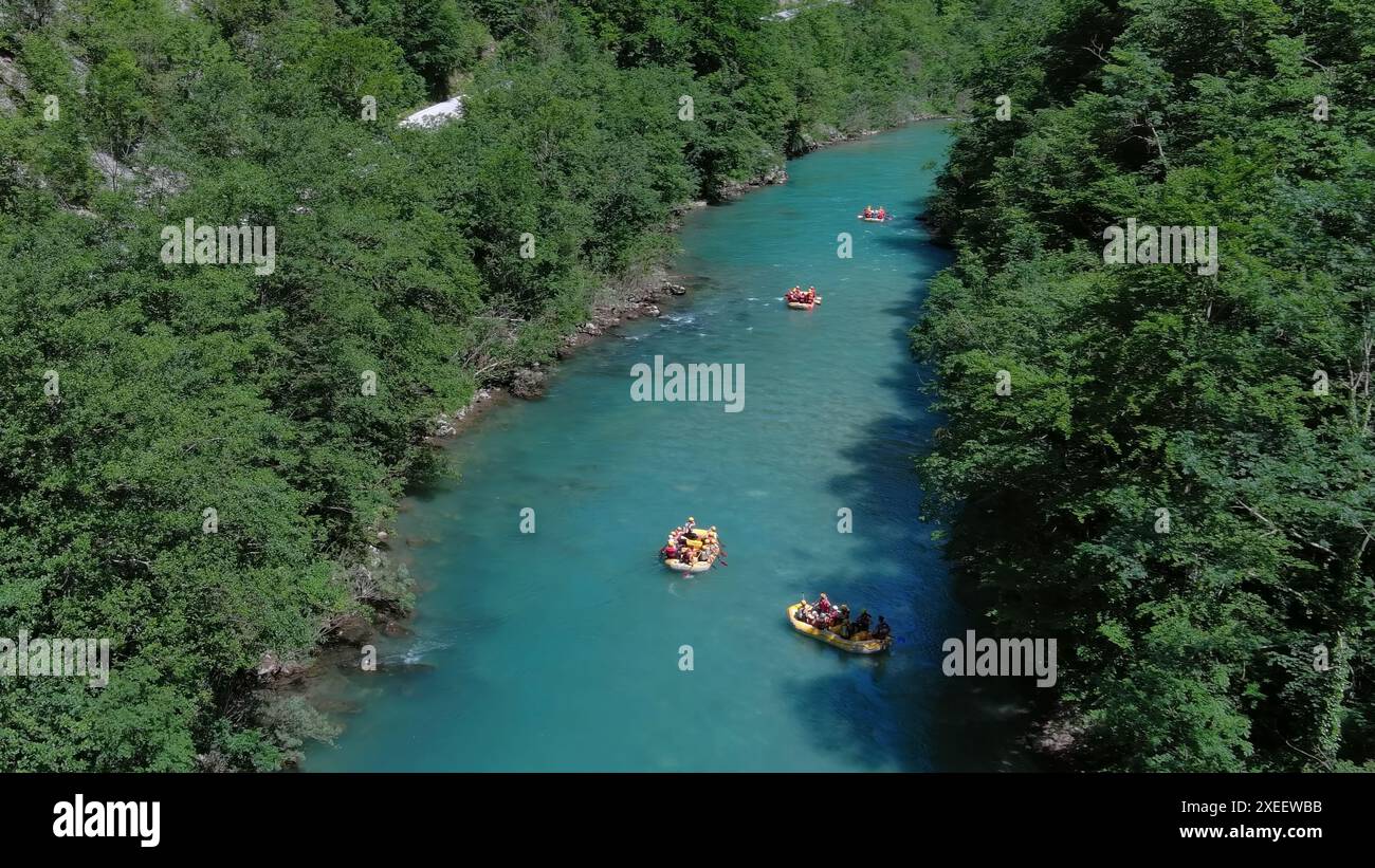 Aerial view people rafting hi-res stock photography and images - Alamy