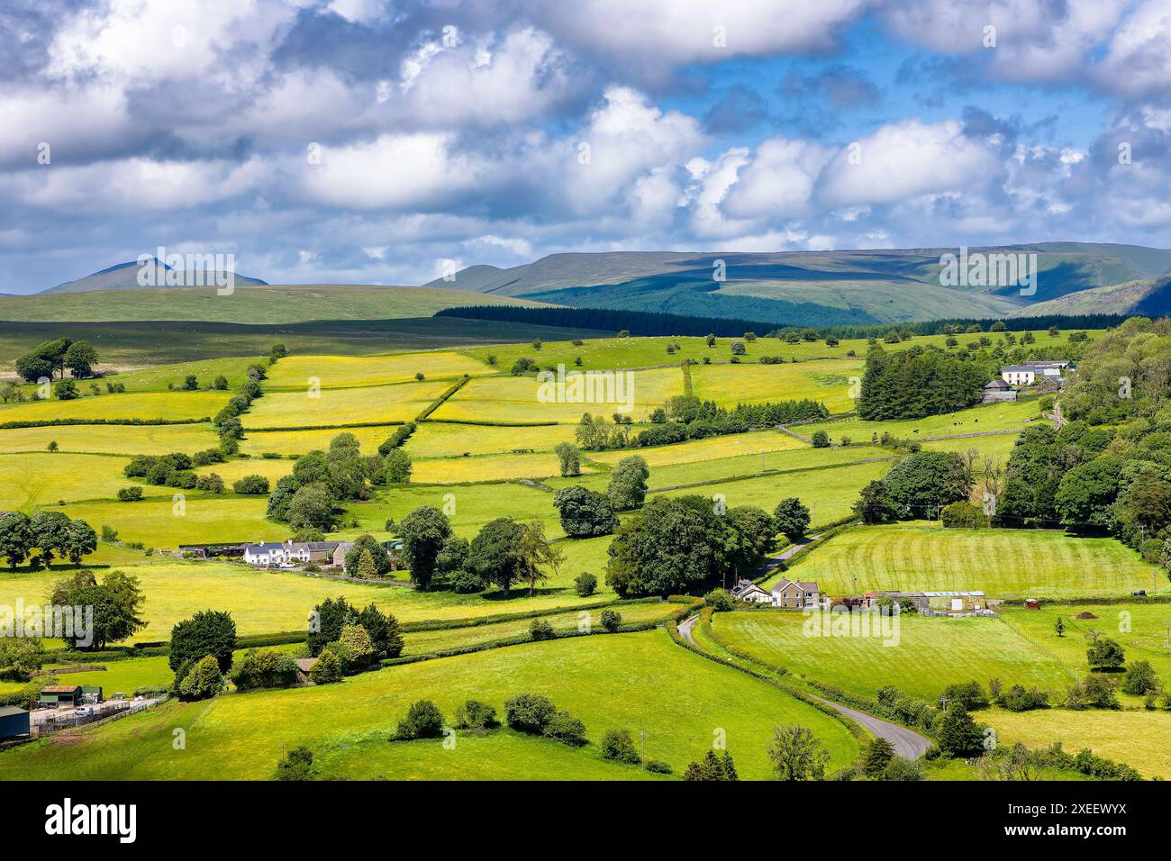 Farming agriculture mid wales landscape hi-res stock photography and ...