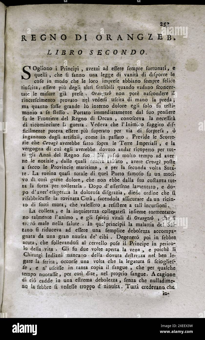 "Mappamondo Istorico". Volume VIII. Mughal Empire. Reign of Aurangzeb ...